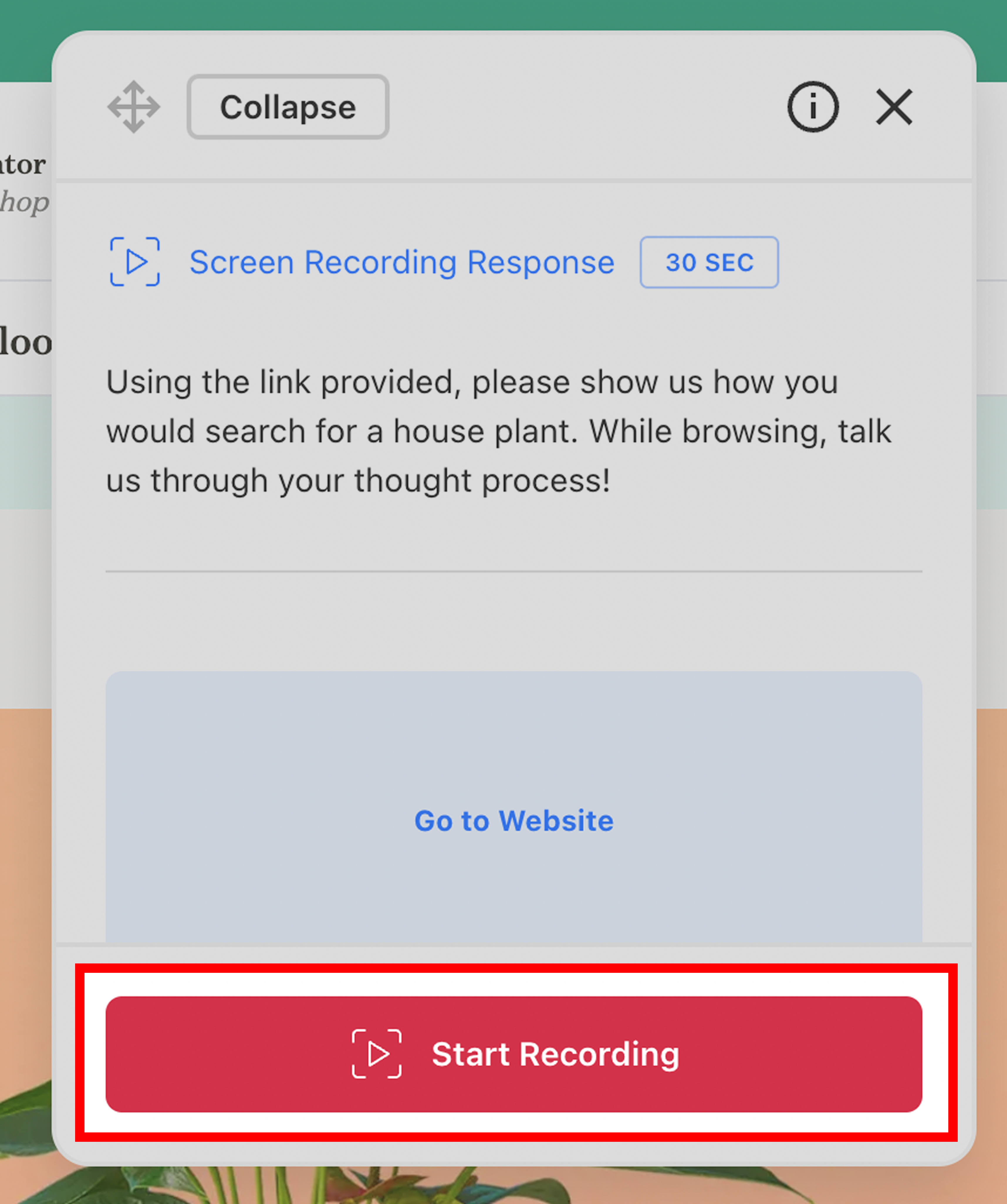 Screen recording walkthrough – Dscout Participant Help