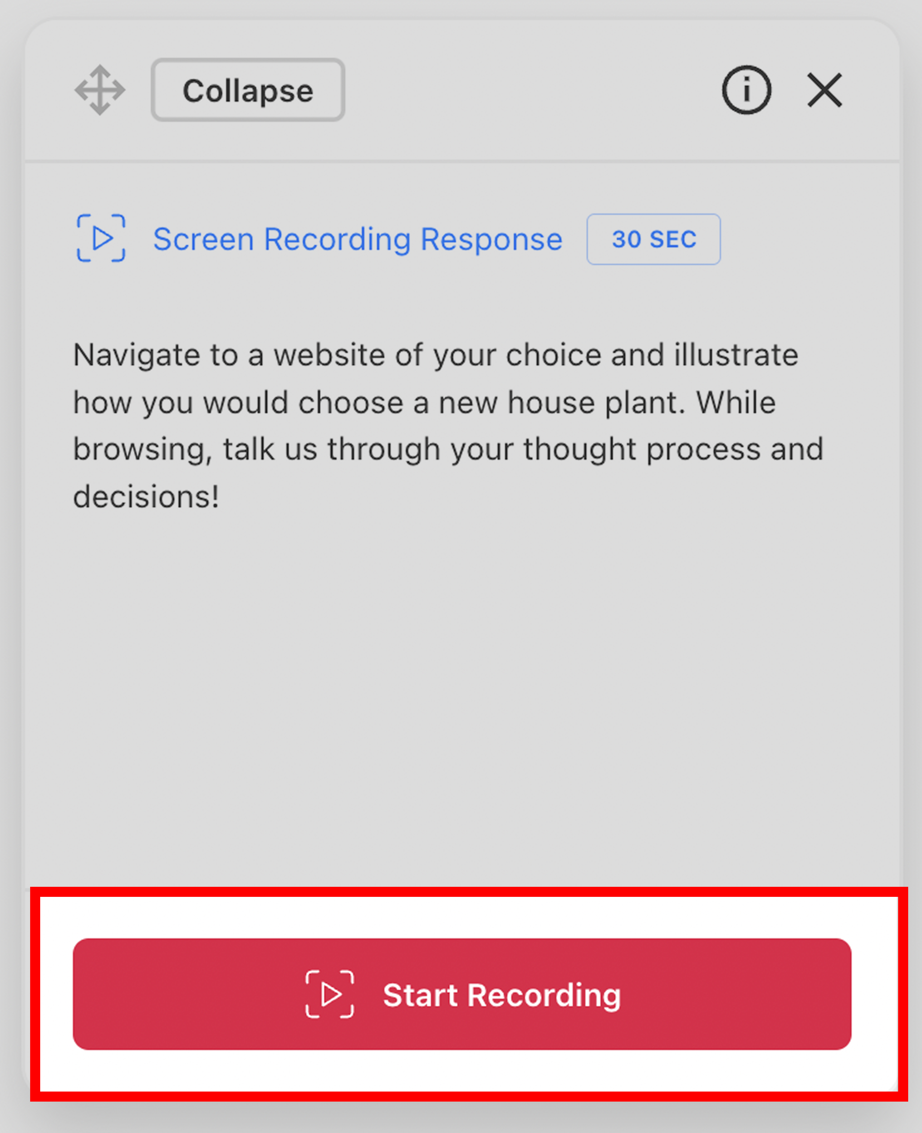 Screen recording walkthrough – Dscout Participant Help